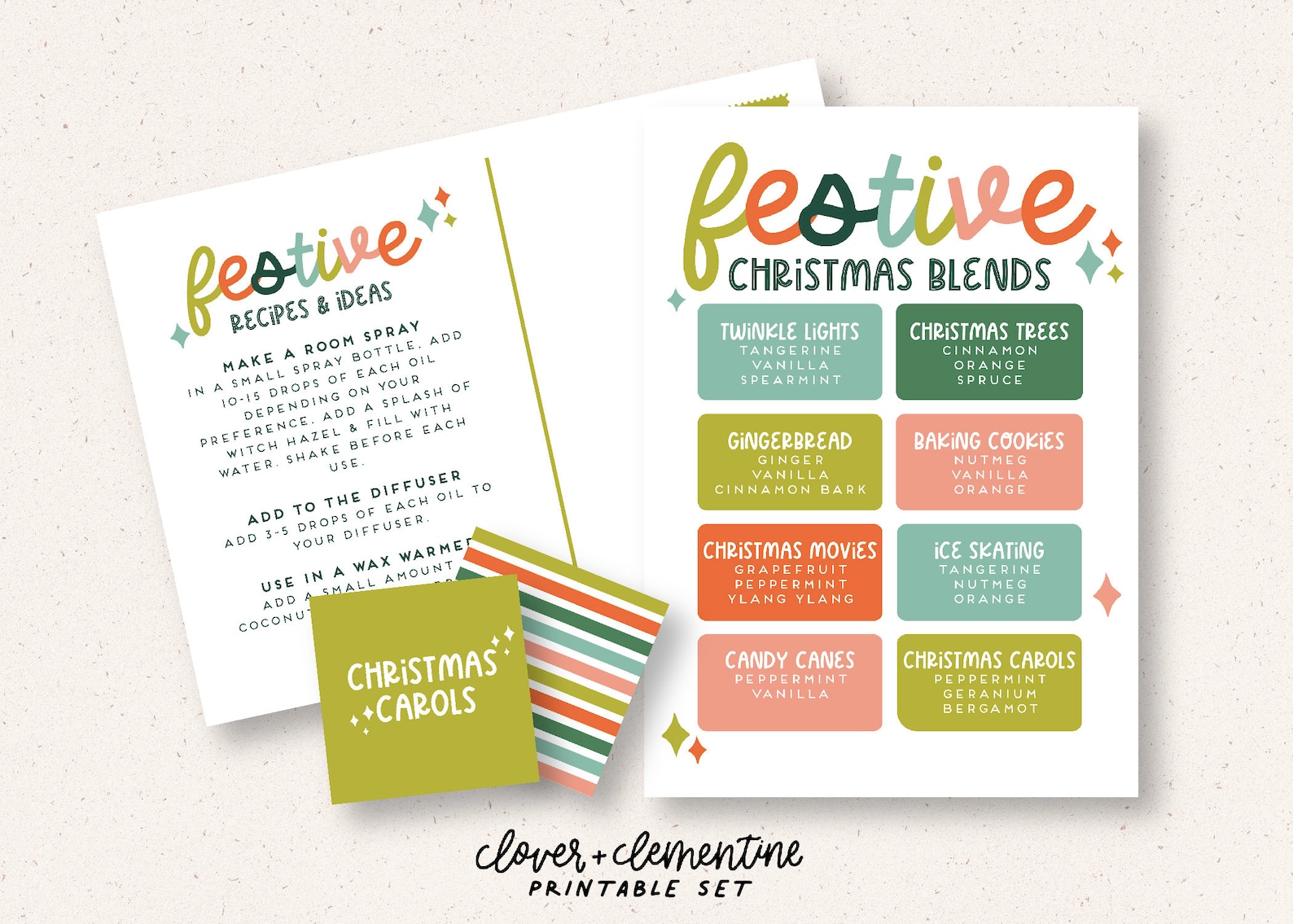 Download Print festive Christmas Postcard and - Etsy