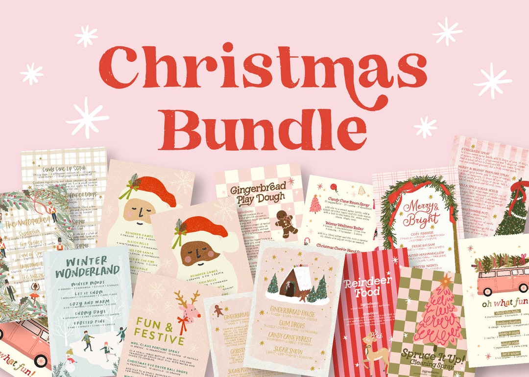 Christmas Collection 2023 | Bundle of Printable Cards, Stickers, and ...