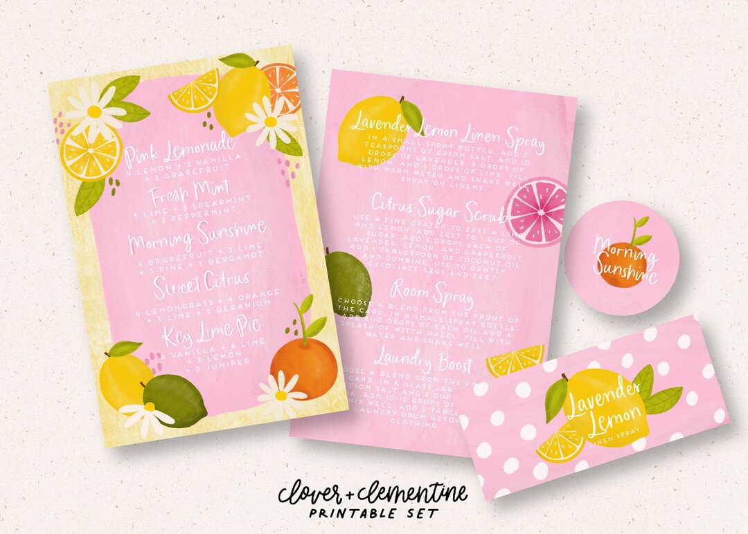 Download + Print | "sweet Citrus " Spring 2023 Blends, DIY Recipes ...
