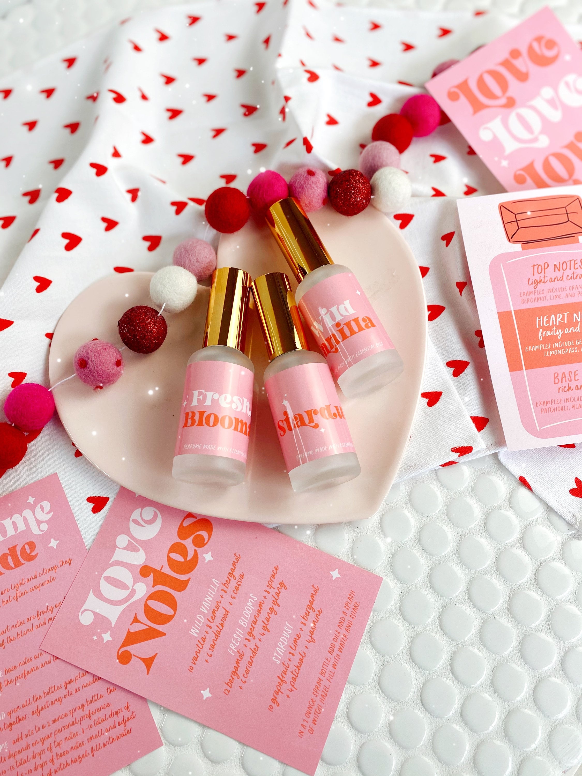 Download + Print | "love Notes Perfume Blends" Valentine 2023 Blends ...