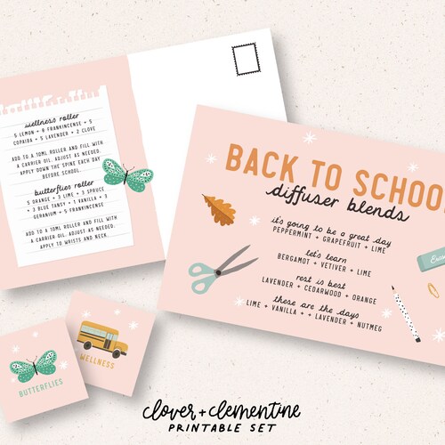 Download Print back to School Kids Recipe and - Etsy