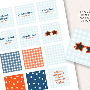 Download + Print | "stars and Stripes" Card and Label Set | Patriotic ...