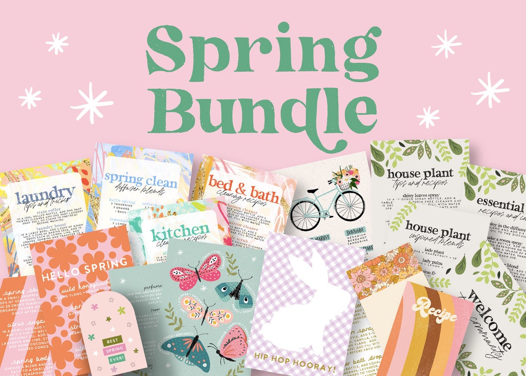 Spring Collection 2022 | Bundle of Printable Cards, Stickers, and More ...