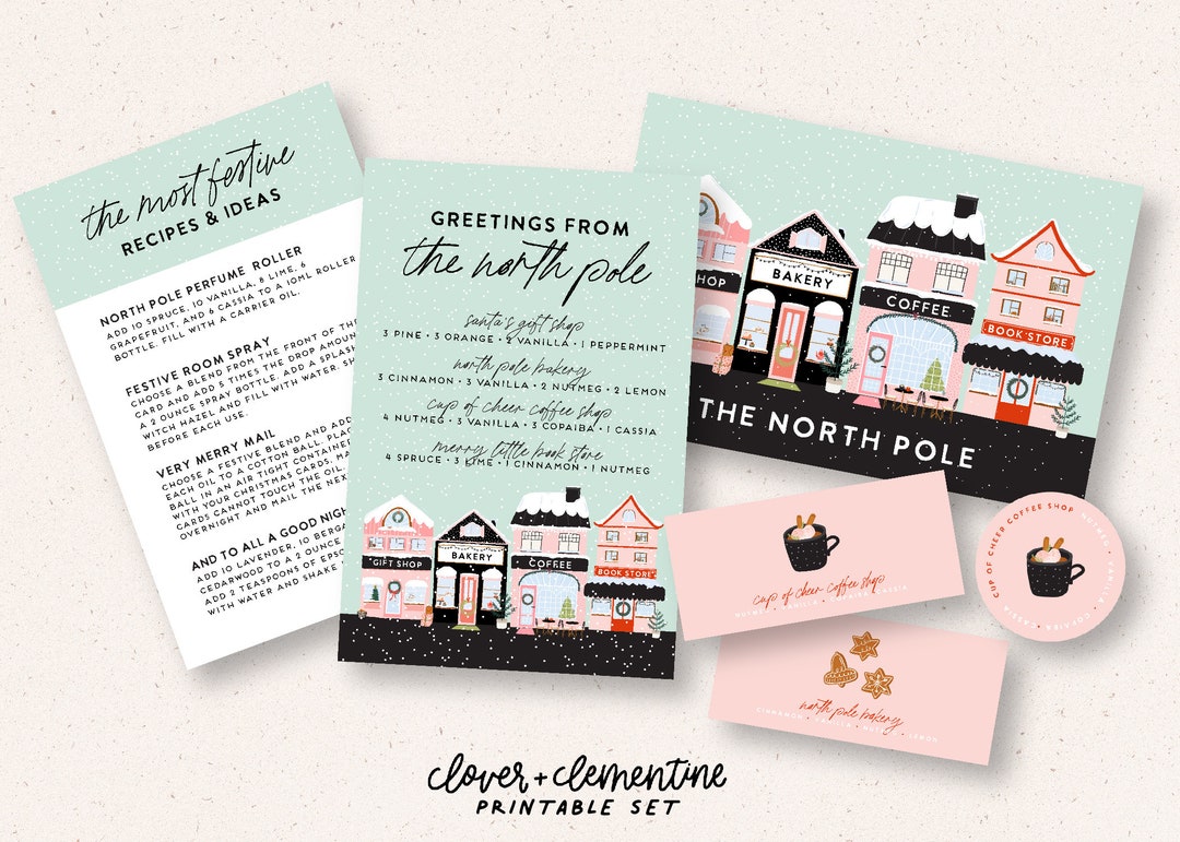 Download + Print | "the North Pole" Christmas 2022 Blends, DIY Recipes ...