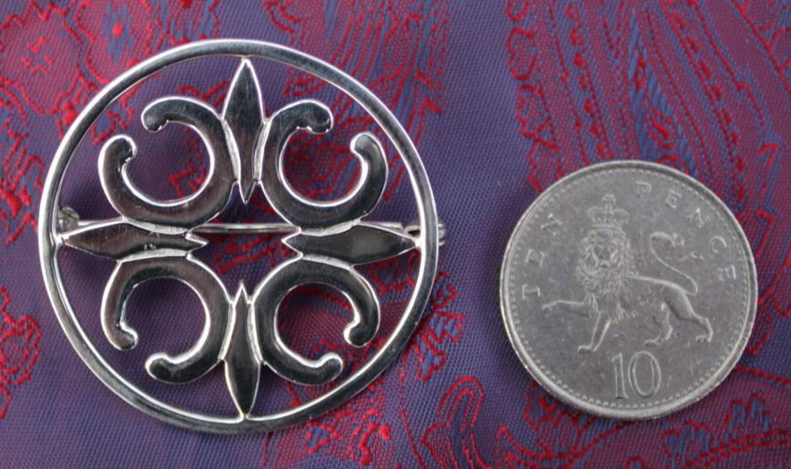 Large Vintage Ortak Brooch, St Magnus Cross, Malcolm Grey Brooch ...