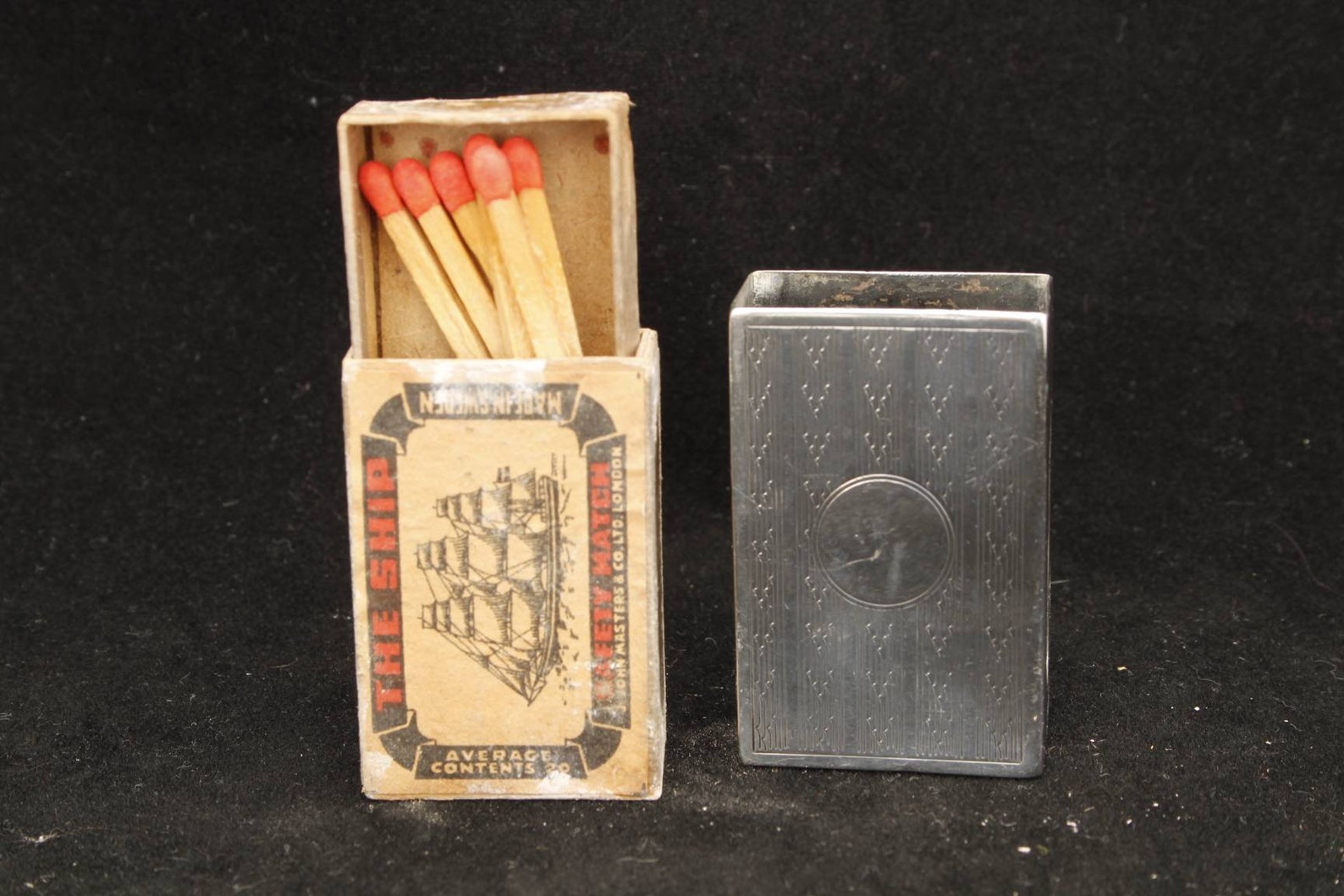 Antique Edwardian Silver Match Box Case in Good Order. Antique - Etsy UK