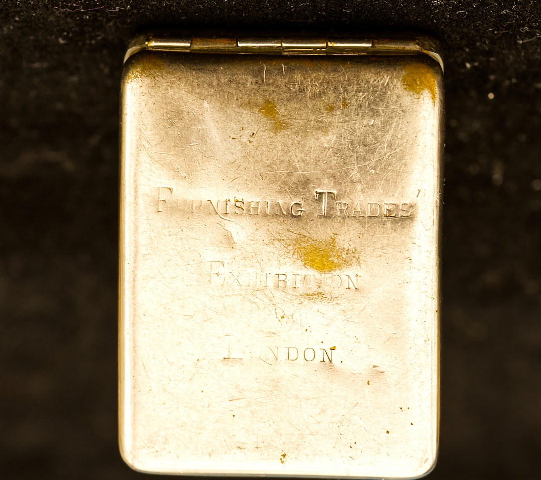 Art Deco Style Metal Matchbook Holder With Contemporary Empty Matchbook ...