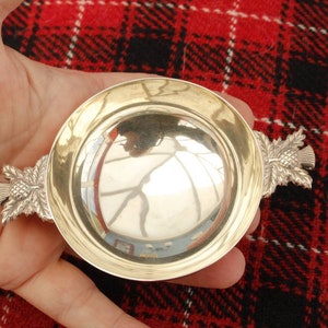 Vintage Hallmarked Solid Silver Mappin and Webb Scottish Quaich. - Etsy