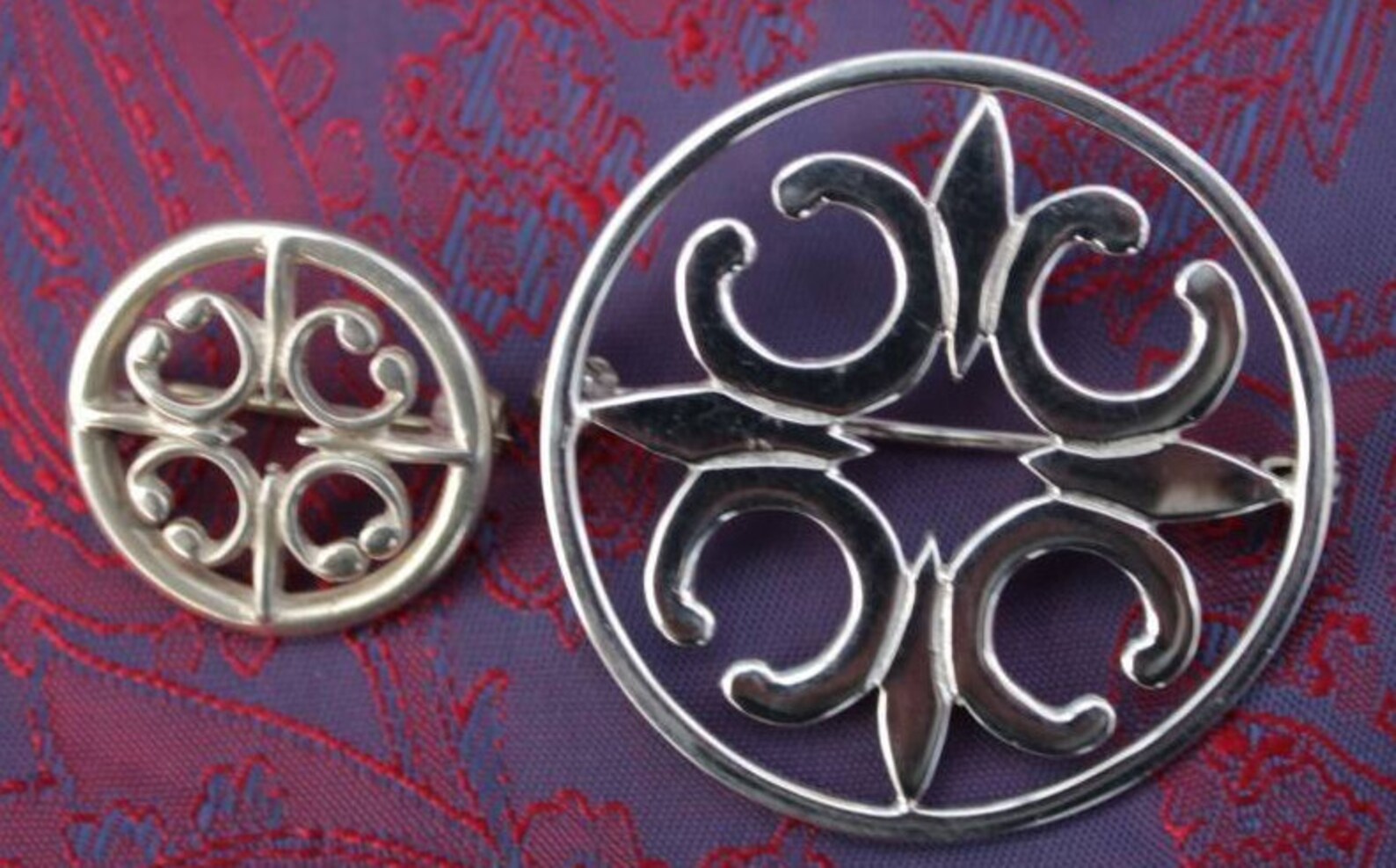 Large Vintage Ortak Brooch, St Magnus Cross, Malcolm Grey Brooch ...