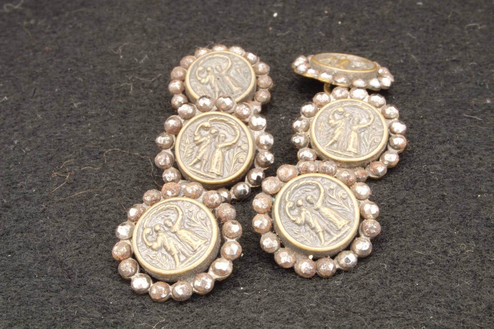 Six Genuine Antique Cut Steel Buttons. - Etsy