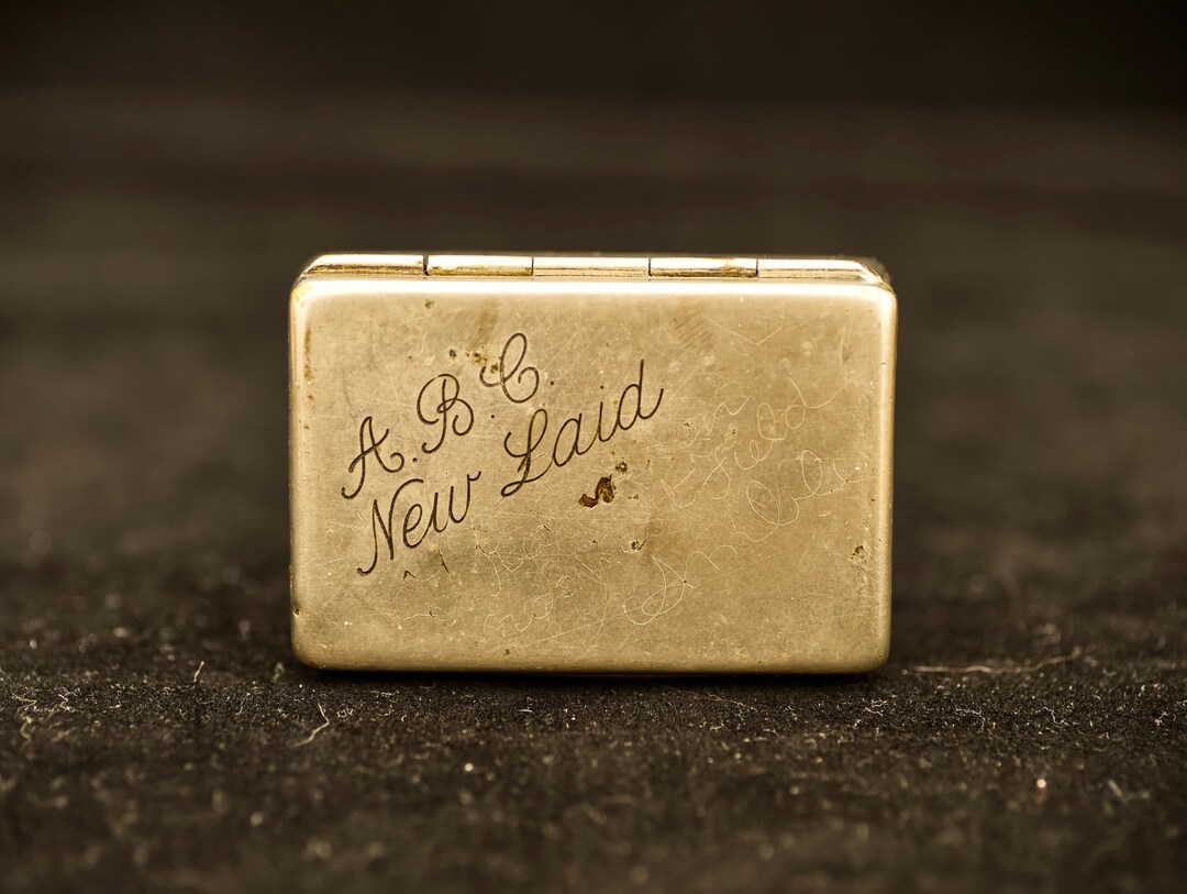 Vintage Art Deco Metal Matchbox. - Etsy