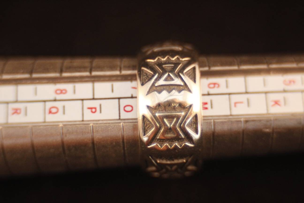 Large Vintage Silver Tribal Mans Ring. Vintage Silver Ring - Etsy