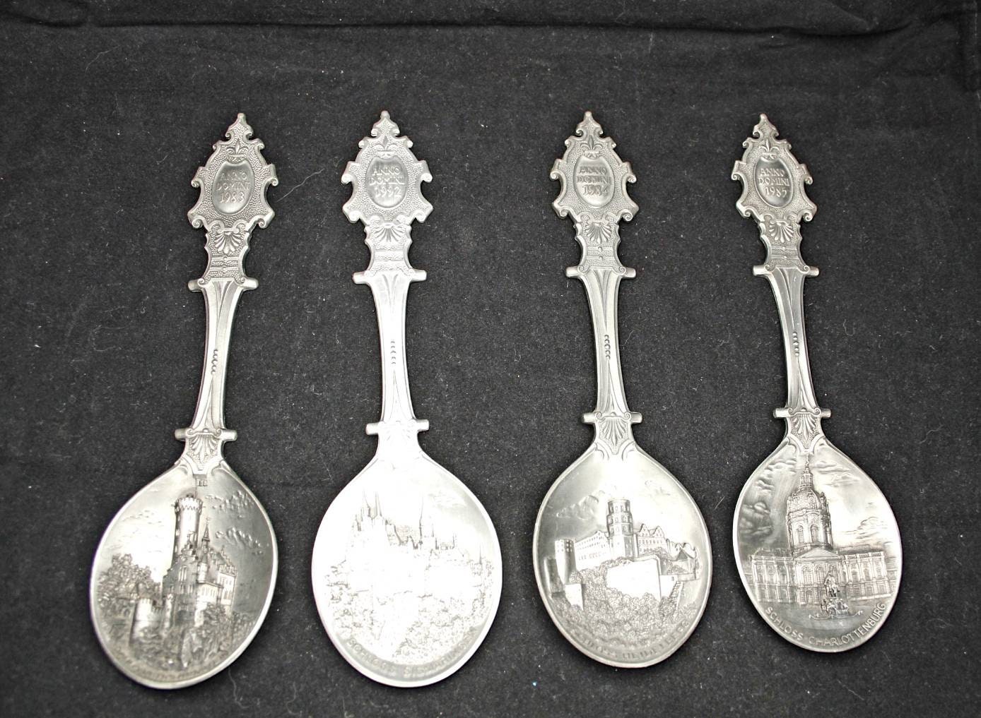 Four Pewter WMF Collectors Year Spoons, Collectable Pewter Spoon, WMF ...