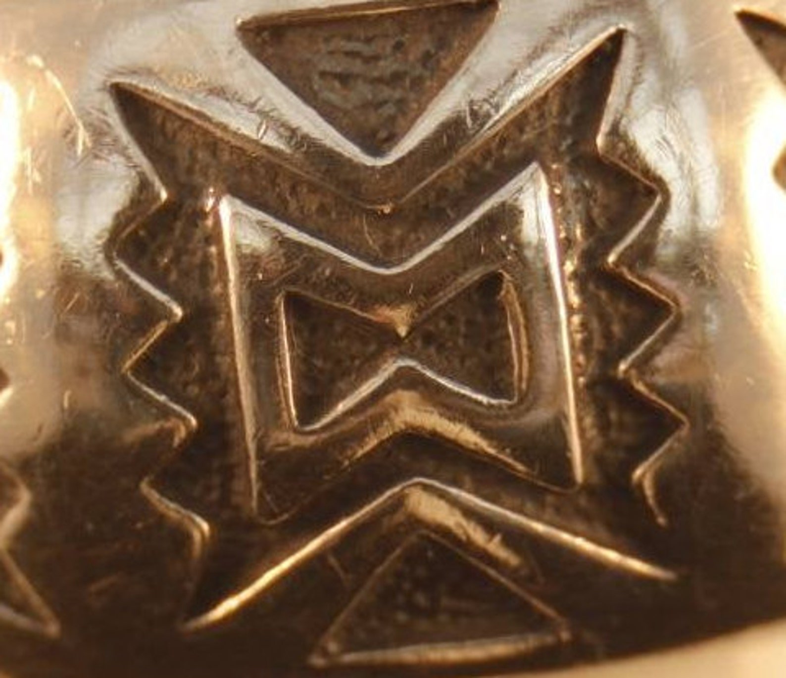 Large Vintage Silver Tribal Mans Ring. Vintage silver ring | Etsy