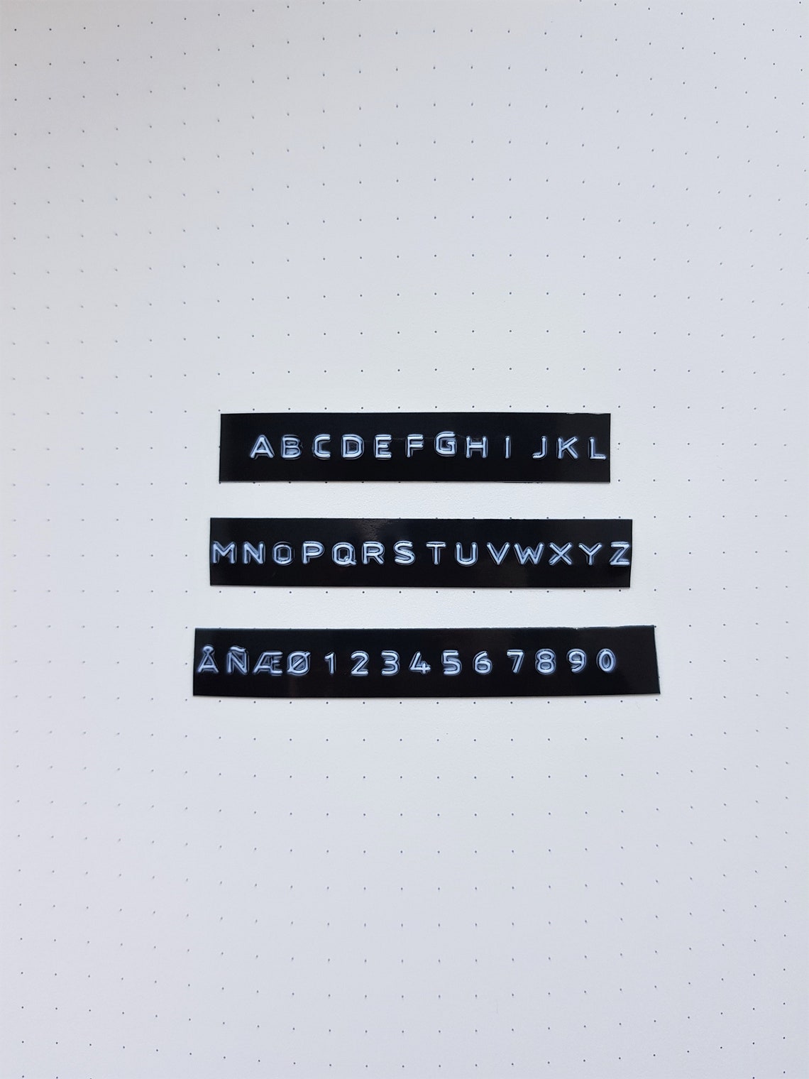 Custom Embossed Labels Typewriter Style Labels Vintage | Etsy