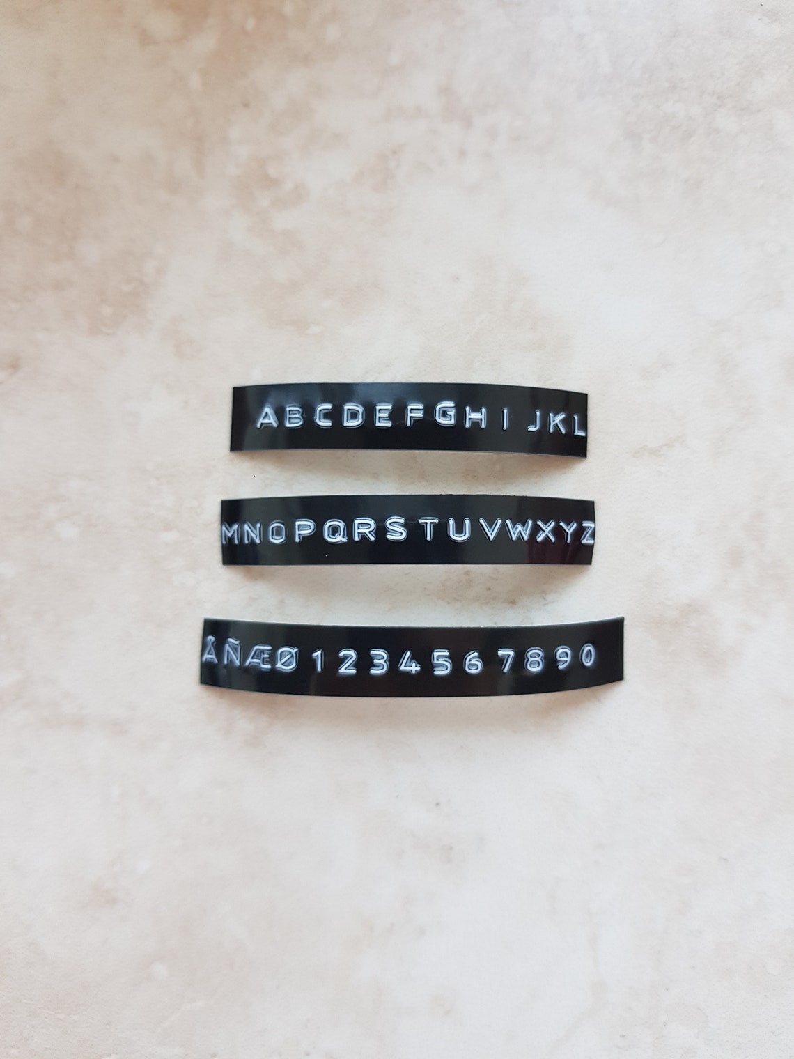 Custom Embossed Labels typewriter style labels vintage | Etsy