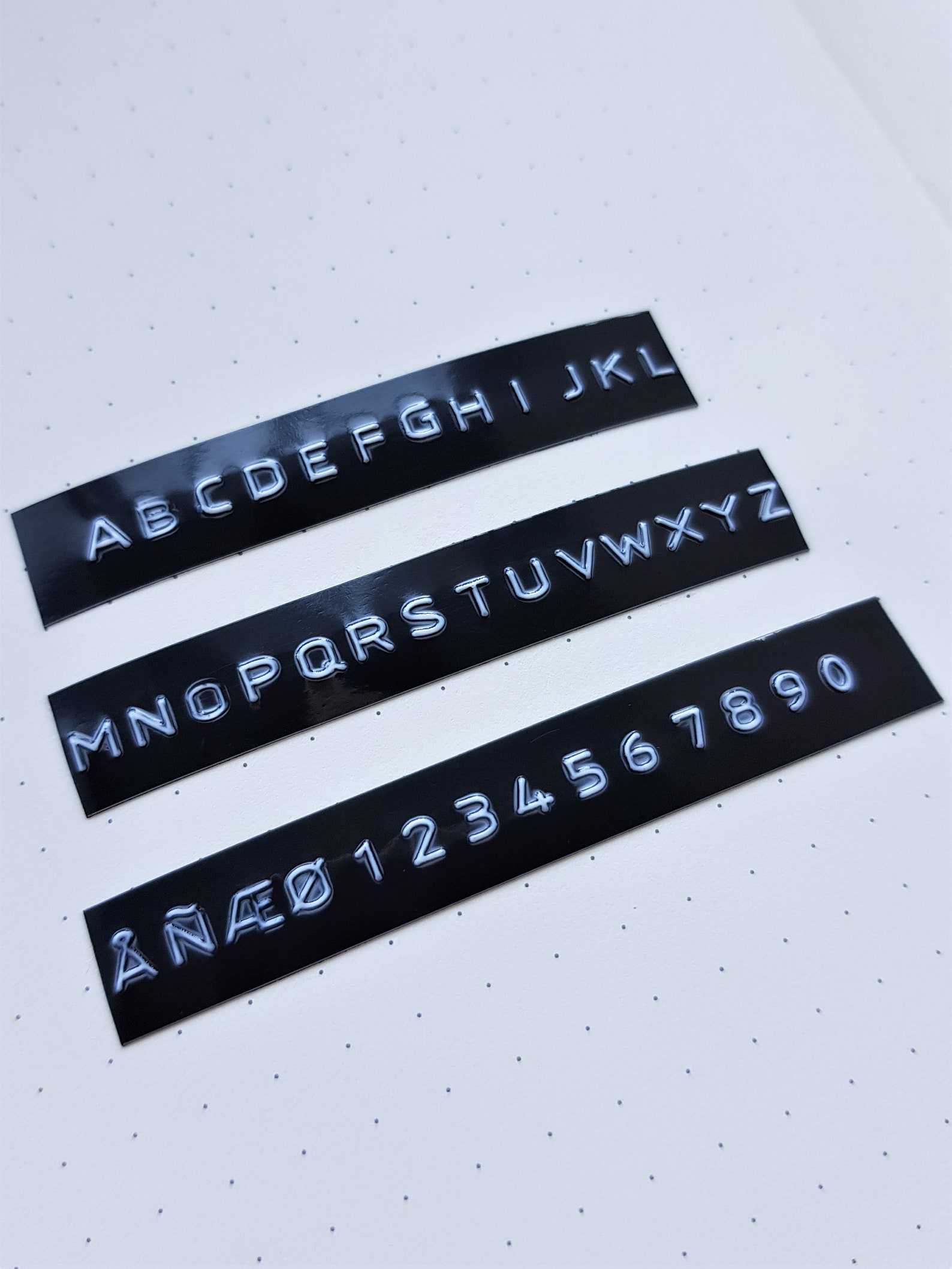 Custom Embossed Labels Typewriter Style Labels Vintage | Etsy