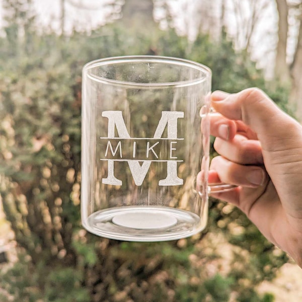 Engraved Glass Mugs - Etsy