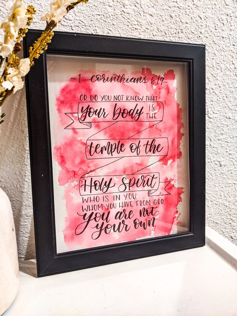 CUSTOM Calligraphy Sign Personalized Original Watercolor - Etsy