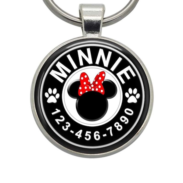 Minnie Mouse Dog Id Tag - Etsy