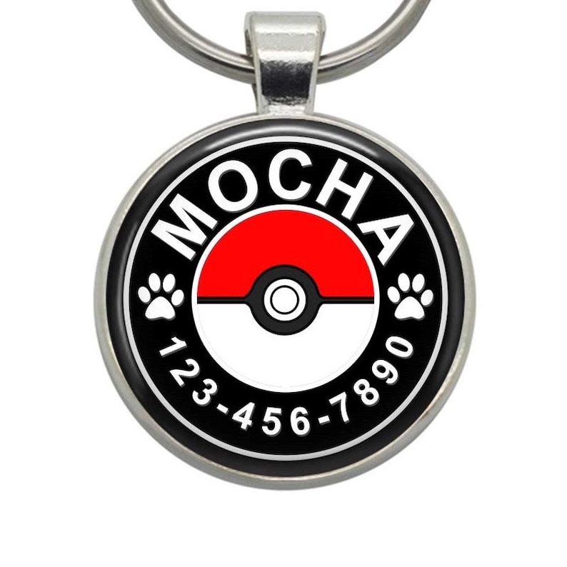 Dog Tags Pokeball Pokemon Pet Tags Cat Tags Dog ID - Etsy