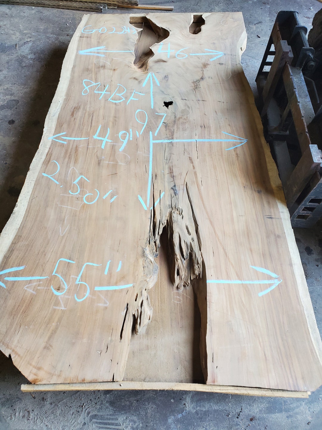 Monkey Pod Live Edge Slab Epoxy Resin Exotic Wood Lumber Huge Table Top ...
