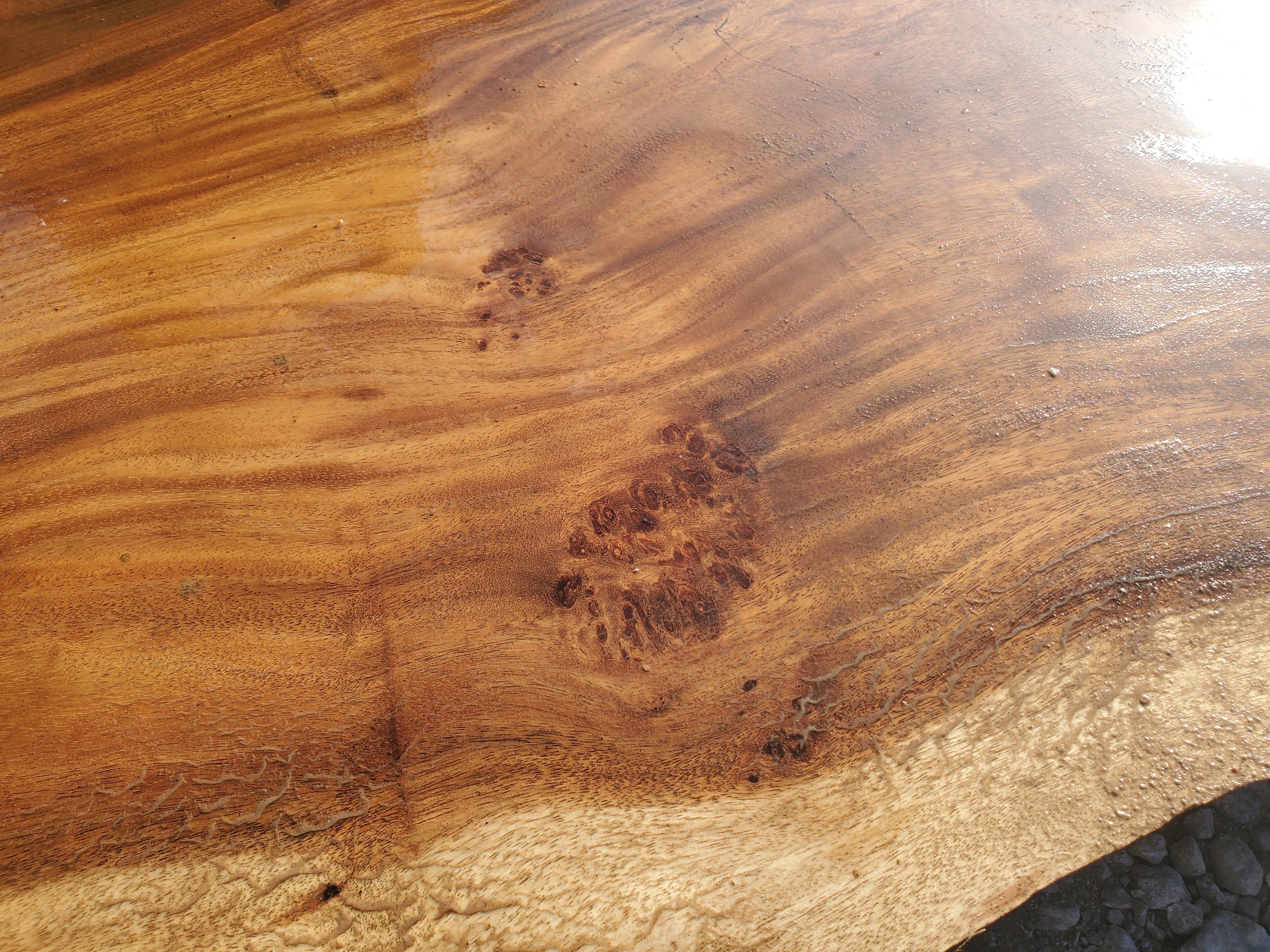 Live Edge Slab Monkey Pod Exotic Wood Lumber Huge Table Top 110" X 63 ...