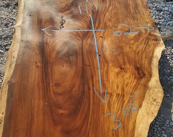 Monkey Pod Live Edge Slab Epoxy Resin Exotic Wood Lumber Huge Table Top ...