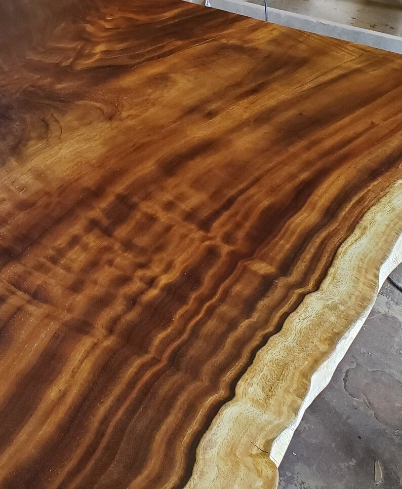 Monkey Pod Live Edge Slab Exotic Wood Lumber Table Top Epoxy Resin 100 ...