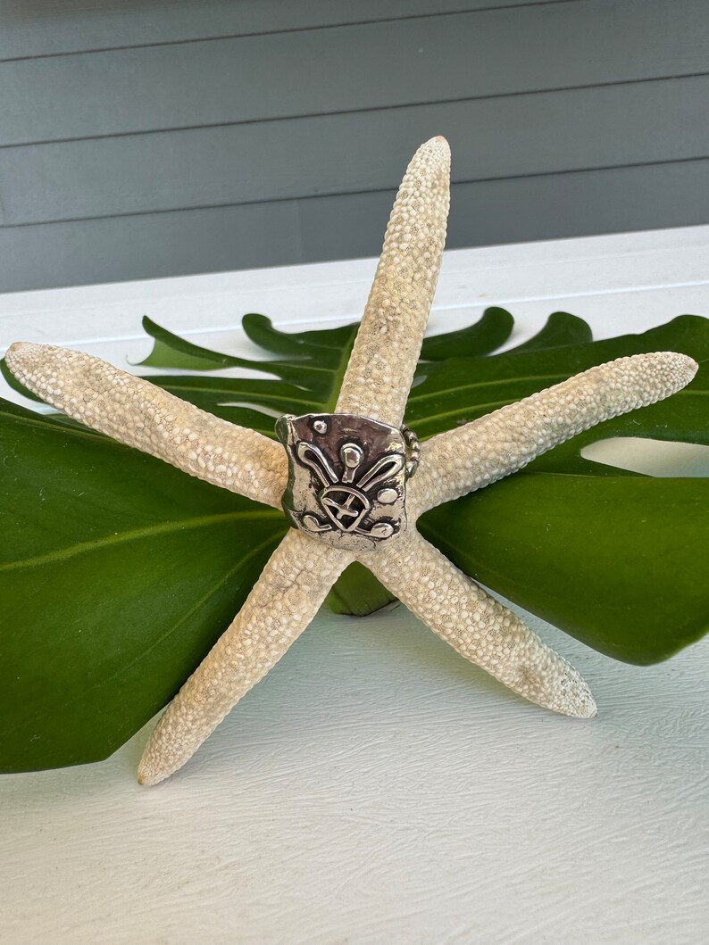 Taino Turtle Ring Taino Silver Ring - Etsy