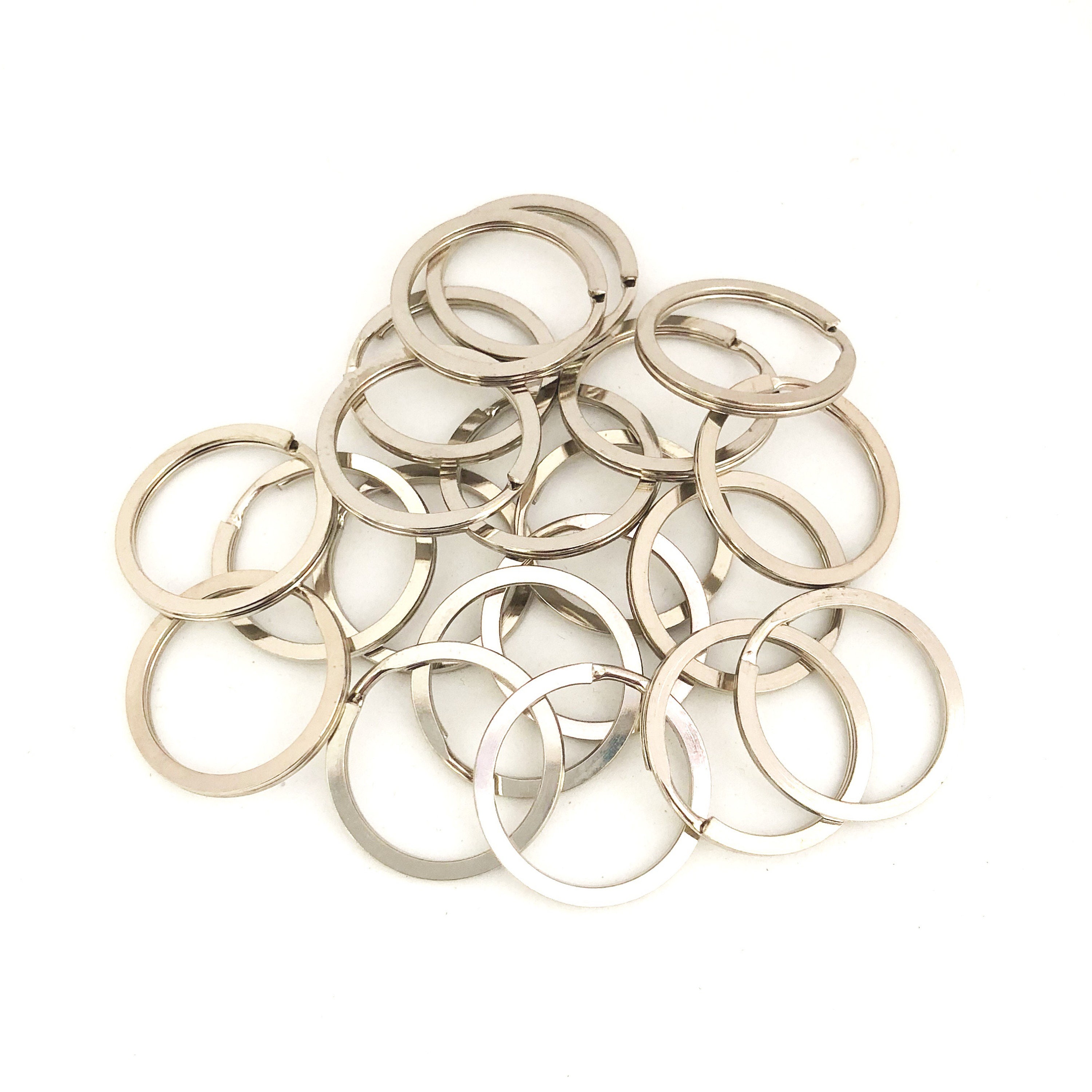 20 Stainless steel key ring split ring 25mm split ring | Etsy