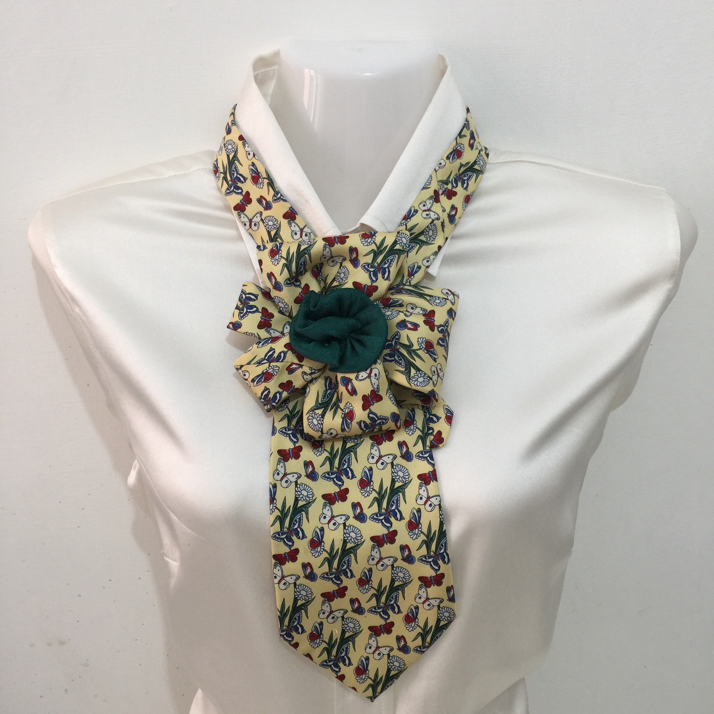 Cravatta Donna Seta 100% Italia Cravatta Sciarpa Foulard Fazzoletto Da ...