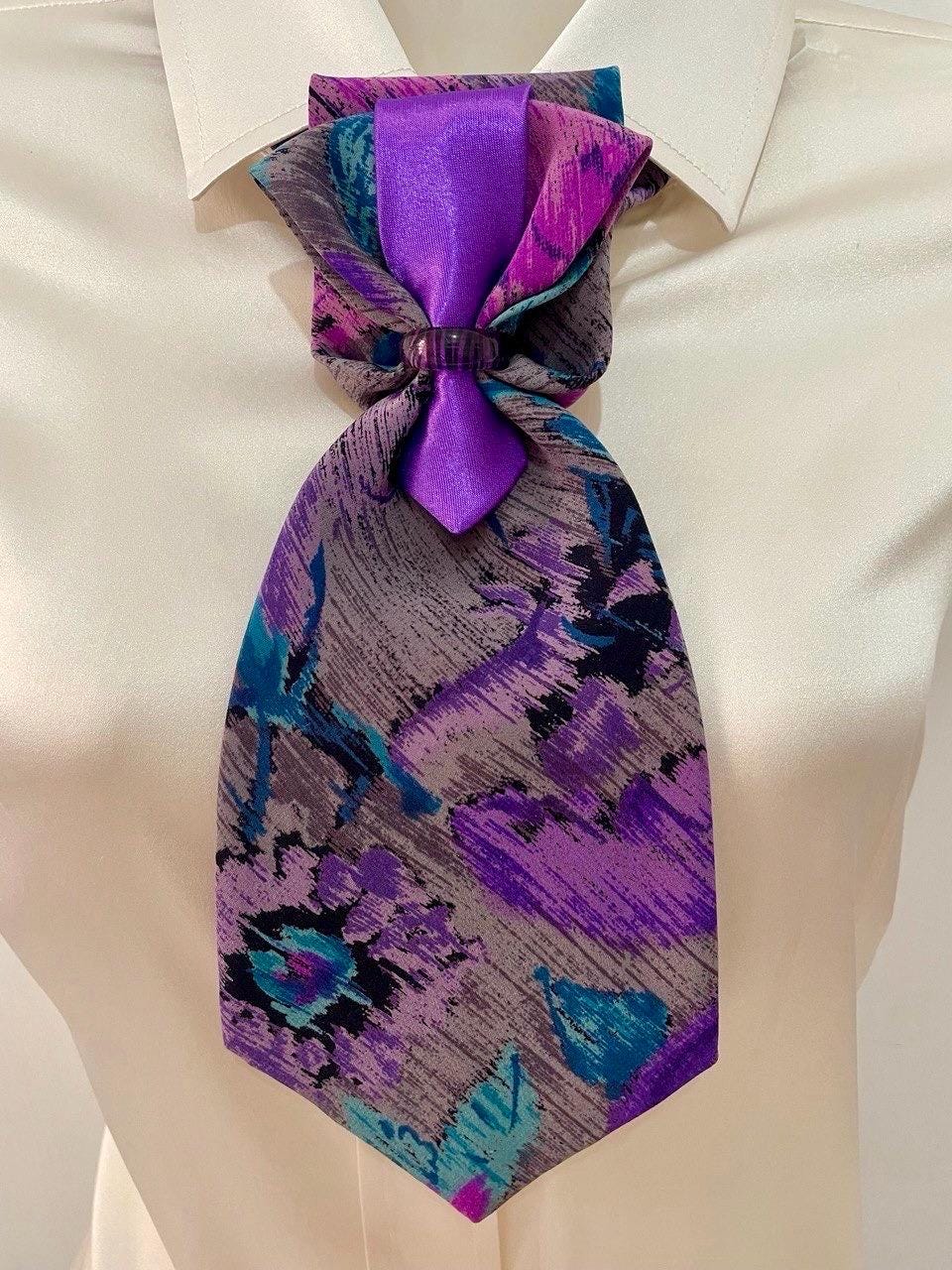 Elegant Women's Tie, 100% Silk, Made in Italy. Luxury Neck Accessory ...