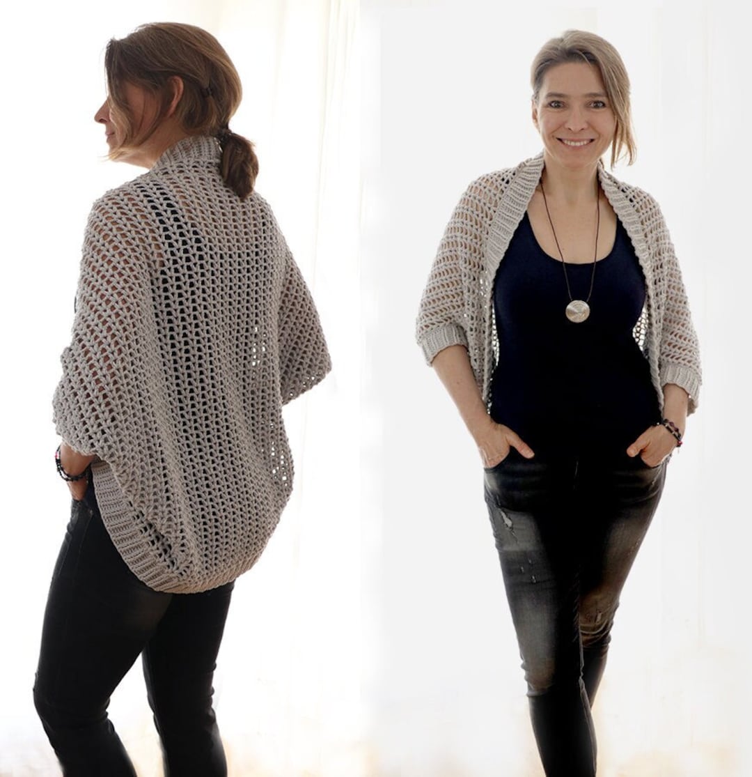 Crochet Pattern for Cardigan / Shrug „little Time Out“ - Languages ...
