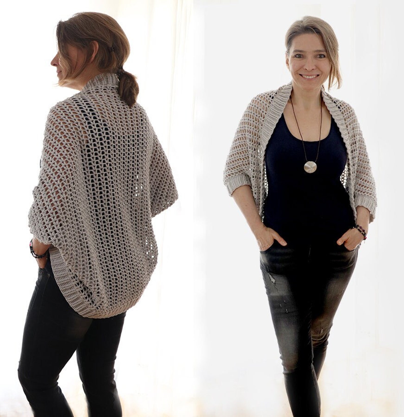 Crochet Pattern for Cardigan / Shrug „little Time Out“ - Languages ...