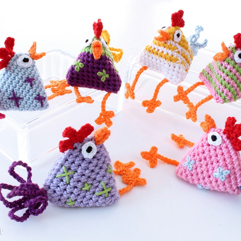 Granny Square Chicken Pattern - Etsy UK