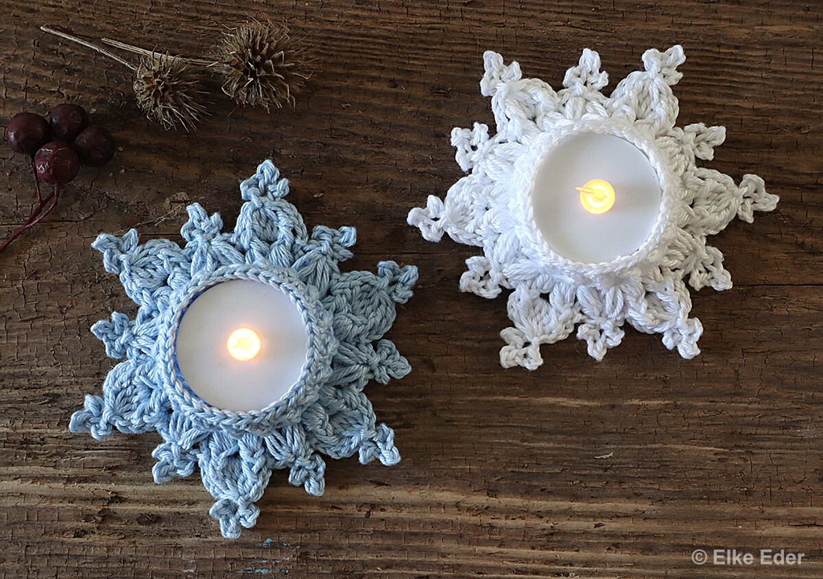 Crochet Pattern for LED Tea Light Holders "let It Go" - Languages ...