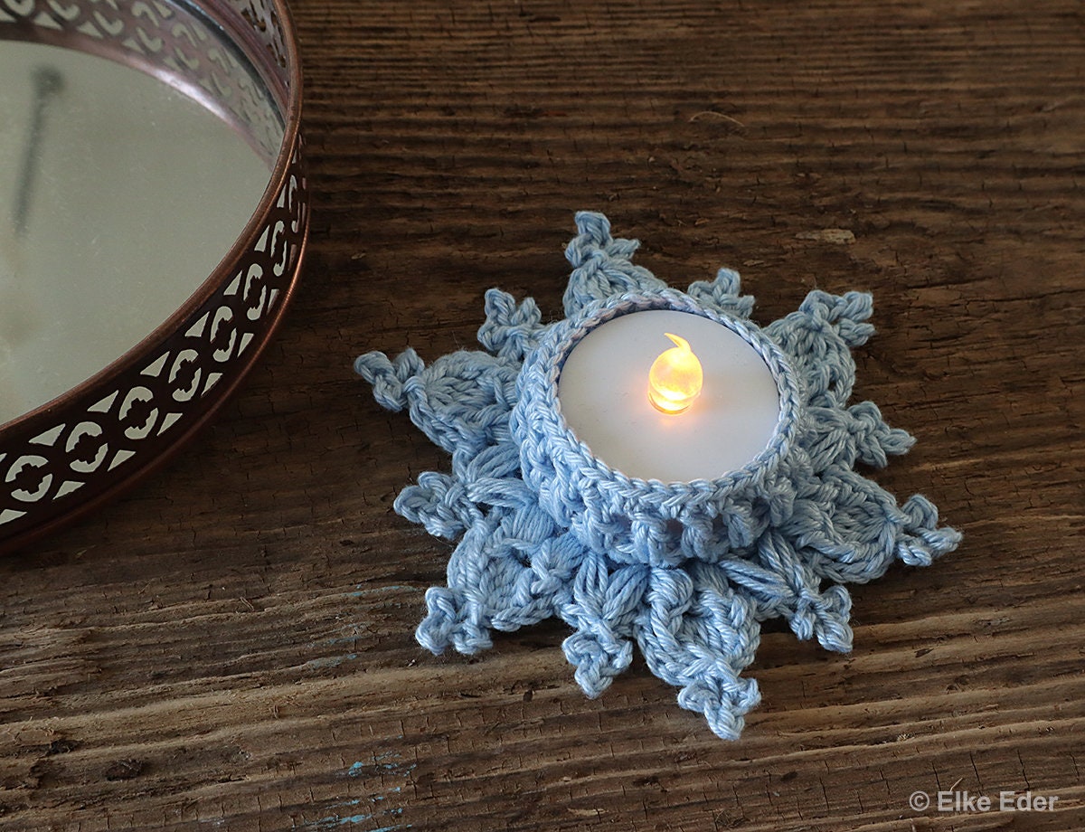 Crochet Pattern for LED Tea Light Holders "let It Go" - Languages ...