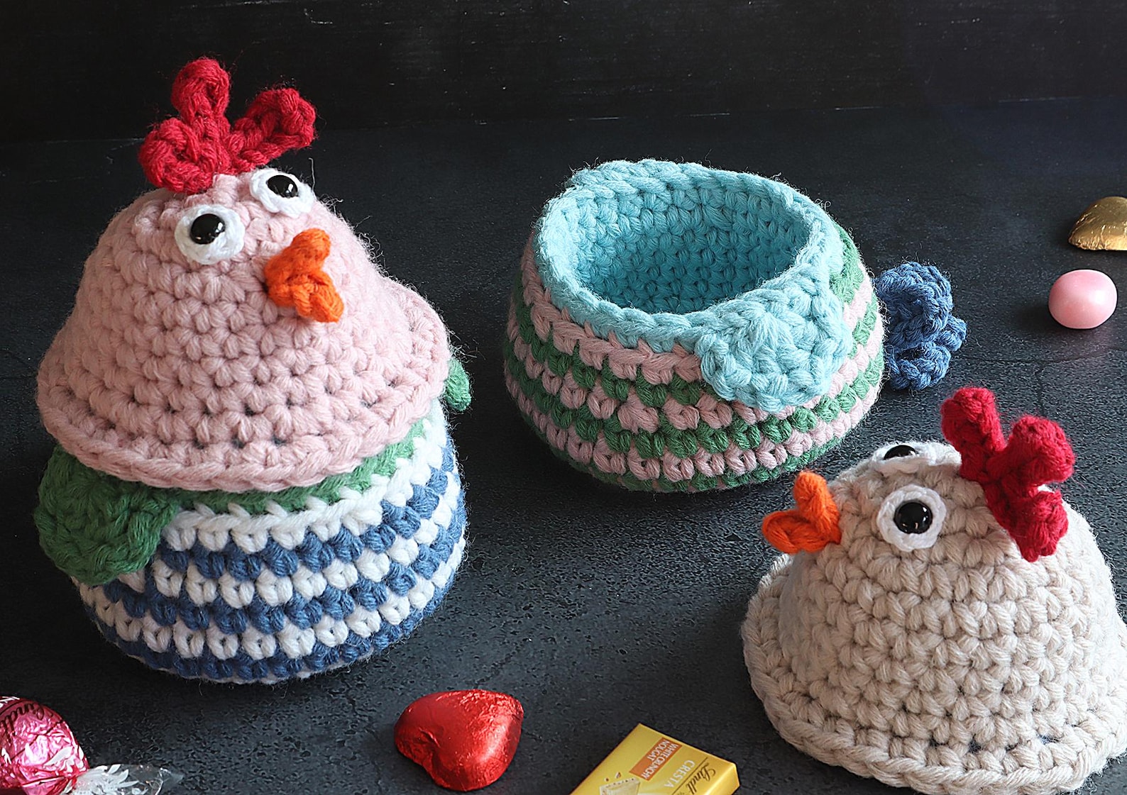 Crochet Pattern Fillable Hen "gertrude", Easter Basket, Amigurumi ...