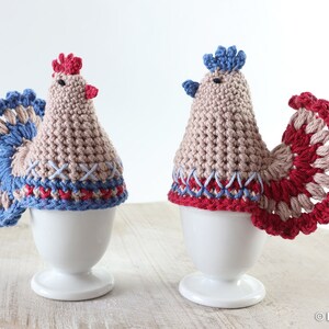 Egg Cosy "unique Hens" - Crochet Pattern English / German - Etsy