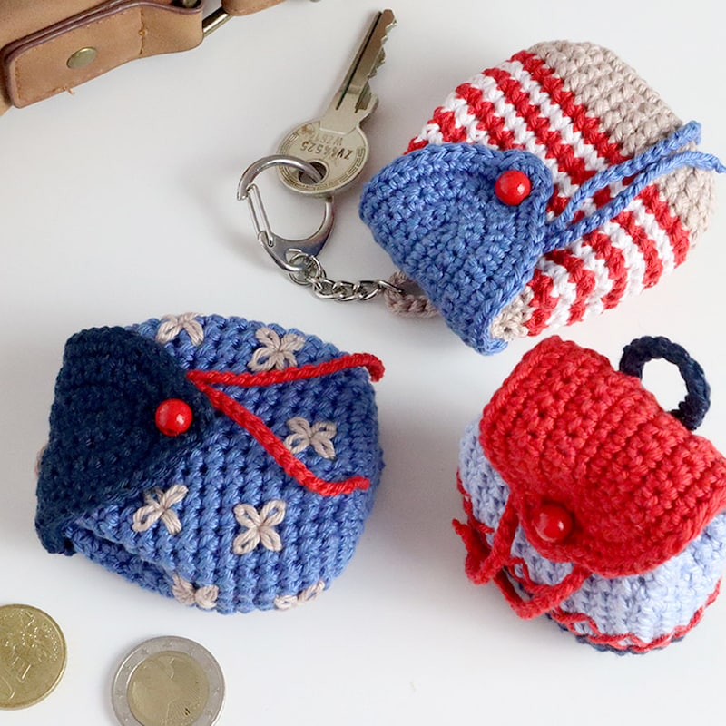 Mini Backpack Keychain - Etsy