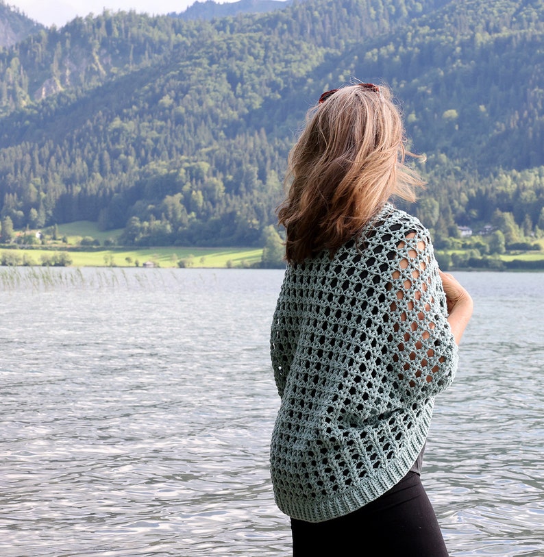 Crochet Pattern for Cardigan / Shrug / Jacket „beautiful Day ...