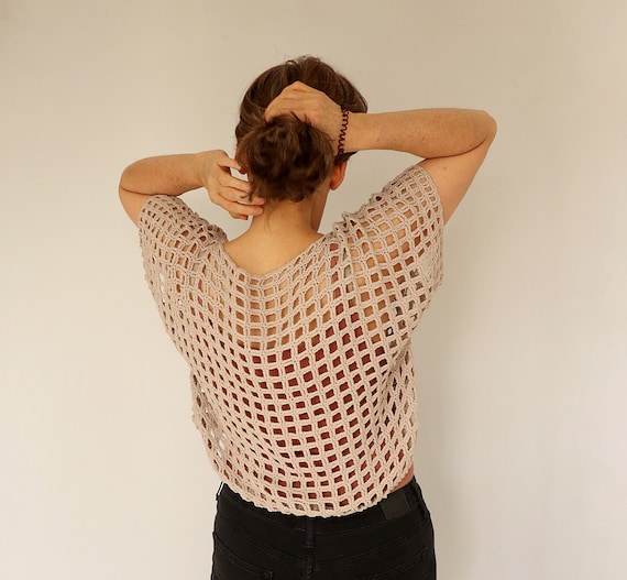 Crochet Pattern for Easy Shirt, Crop Top, Summer Sweater Crochet Pattern for Easy Shirt, Crop Top, Summer Sweater