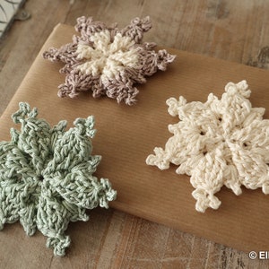 Crochet Pattern Snowflake "fjolla" - English / German - Etsy