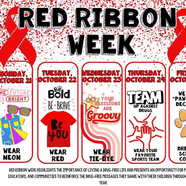 Red Ribbon - Etsy