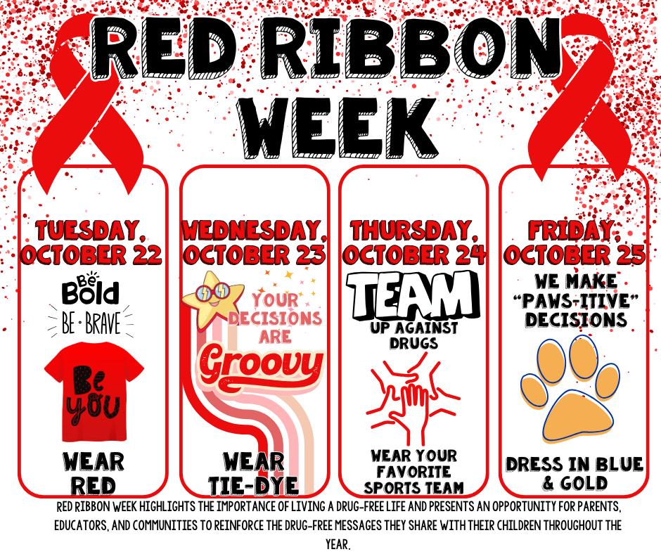 Red Ribbon Week Flyer | Editable Canva Pro Template | Digital Download ...