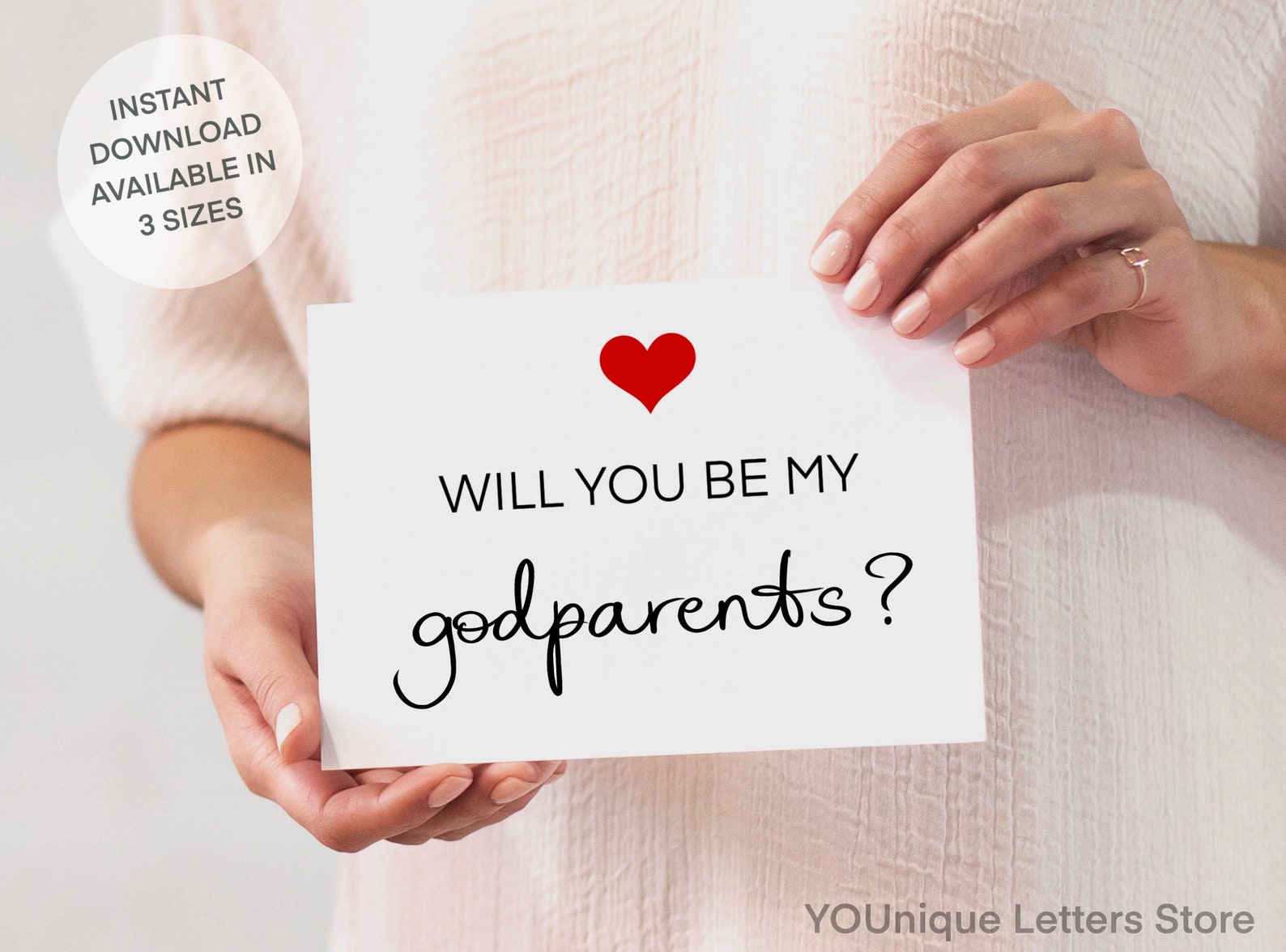 Printable Godparent Proposal Will You Be My Godparents Card - Etsy