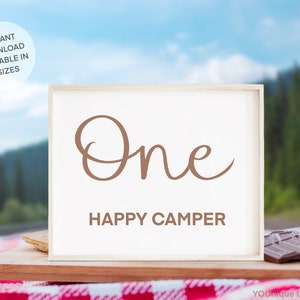 One Happy Camper Lumberjack First Birthday Decorations Happy - Etsy