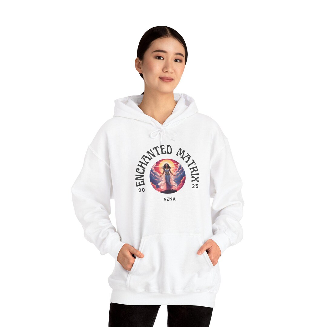 Azna Mother Goddess Enchanted Matrix Hooded Sweatshirt, Cozy Unisex ...