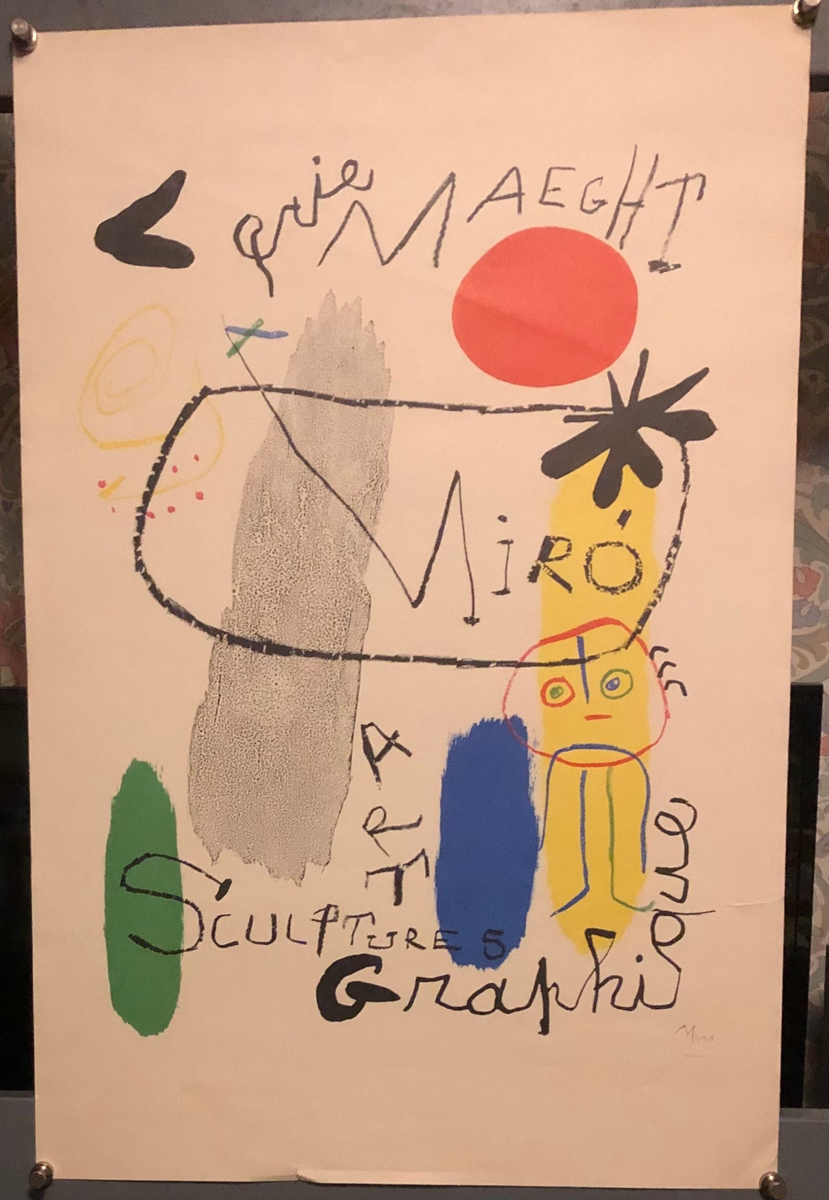 Joan Miro, “sculpture Graphics”. Signed Poster - Etsy